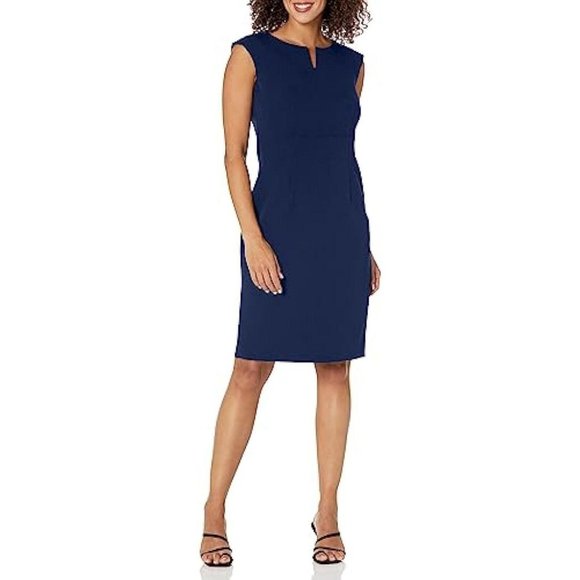 Kasper | Dresses | Nwt Kasper Notchedneck Sheath Dress 814688 6 Kasper ...